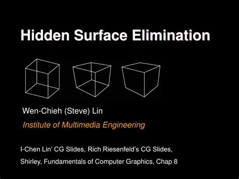 Ppt Hidden Surface Elimination Powerpoint Presentation Free Download