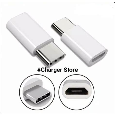 Jual Adapter Sambungan Charger Micro Ke Type C Converter Micro To Usb C Sambungan Connector
