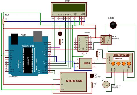 Schéma électrique pour carte Arduino