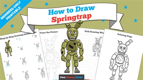 How To Draw Springtrap From Five Nights At Freddy S Really Easy