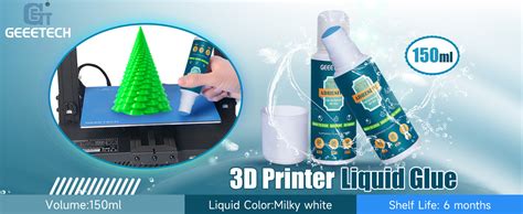 Geeetech 3d Printer Glue Adhesive 150ml 5 Fl Oz Strong Bed Glue Reduces Warping