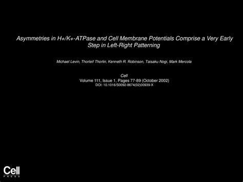 Volume 111 Issue 1 Pages October 2002 Ppt Download