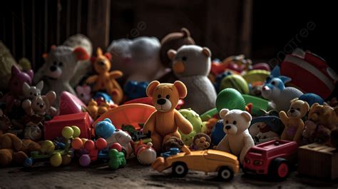 많은 장난감 곰과 장난감이 바닥에 앉아 있다 장난감 사진 배경 일러스트 및 사진 무료 다운로드 Pngtree