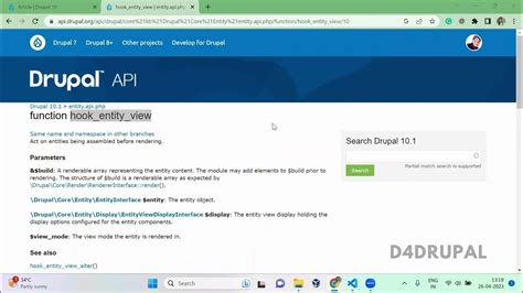When And How To Use Hookentityview Drupal 9 Drupal 10 D4drupal Youtube