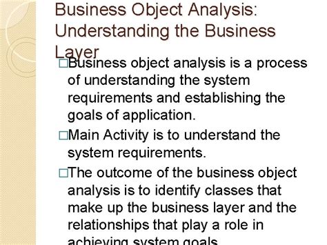 Object Oriented Analysis Process Identifying Use Cases Session
