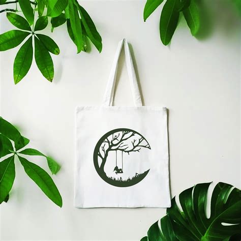 Girl On A Swing Moon Tree Of Life SVG DXF AI Digital Etsy