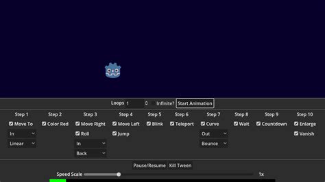 Tween Interpolation Demo Godot Asset Library