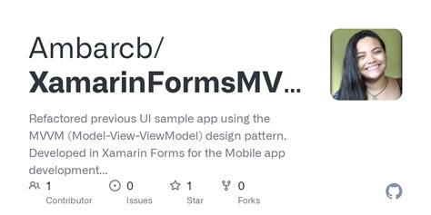 Github Ambarcbxamarinformsmvvm Refactored Previous Ui Sample App