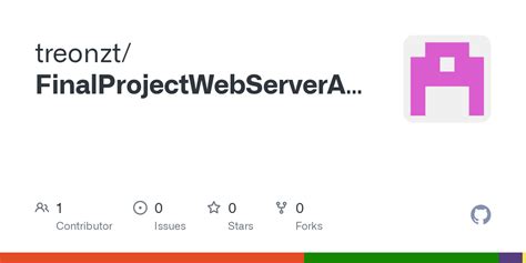 Github Treonztfinalprojectwebserverapplicationdevelopment