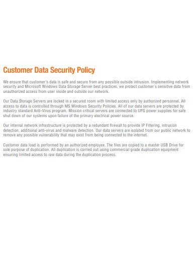 Free 13 Data Security Policy Templates In Pdf Ms Word