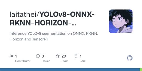 GitHub Laitathei YOLOv8 ONNX RKNN HORIZON TensorRT Segmentation