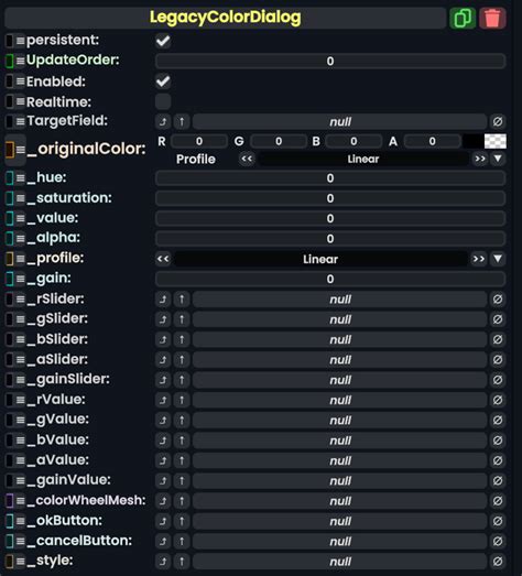 Component LegacyColorDialog Resonite Wiki