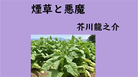 朗読 煙草と悪魔 芥川龍之介 睡眠前のお話タイムにぴったり YouTube