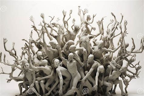 árbol Formado Enteramente Por Figuras Humanas Interconectadas Que