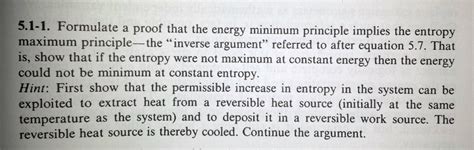 Solved 51 1 Formulate A Proof That The Energy Minimum