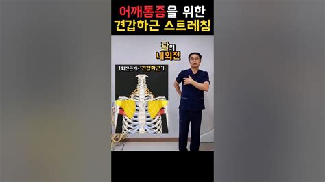 어깨 통증을 위한 견갑하근 스트레칭feat 회전근개 스트레칭 2 Youtube