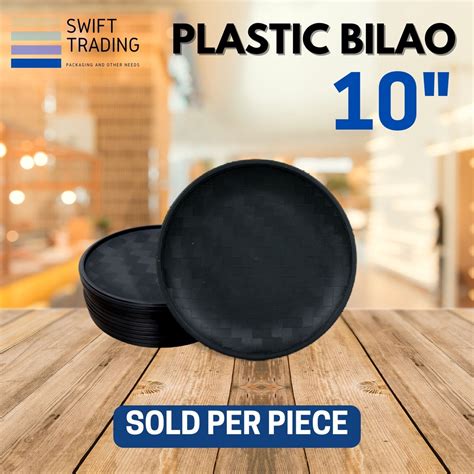 Plastic Bilao Size 10 Inches Black Bilao Food Bilao Tray Reusable Bilao