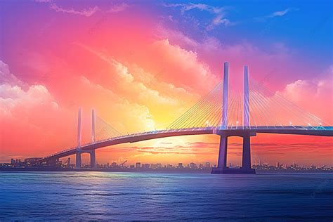 물 위의 무지개 다리 건축학 교통 국내여행 배경 일러스트 및 사진 무료 다운로드 Pngtree