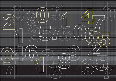 Outline Of Numbers Numeric Numerical Figures Vector Numeric Numerical Figures Png And Vector