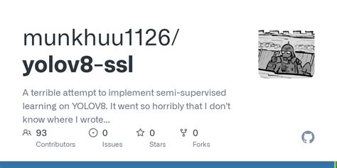 Github Munkhuu1126yolov8 Ssl A Terrible Attempt To Implement Semi Supervised Learning On