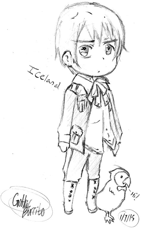 Hetalia Iceland Chibi Drawing By Gothicburrito Dragoart