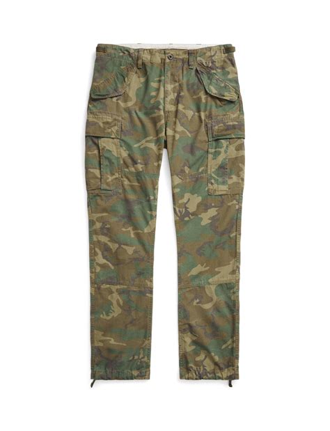 Polo Ralph Lauren Slim Fit Camo Canvas Cargo Pant Iconic Camo Oznico
