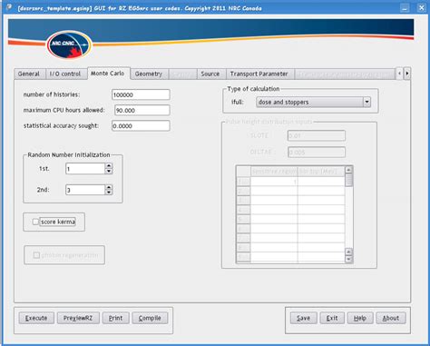 Monte Carlo Parameters For The Rz Egsnrc User Codes Download Scientific Diagram