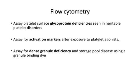 Platelet Function Disorders Assessment And Testingpptx