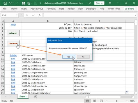 Excel Vba File Renamer For Windows