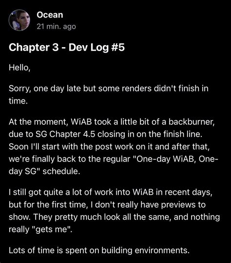 I Wish More Devs Were As Good At Communicating As Ocean Ravnlovers