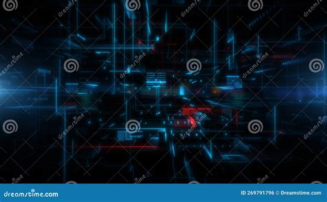 3d Rendering Digital Cyberspace With Particles And Digital Data Network Connections Technology
