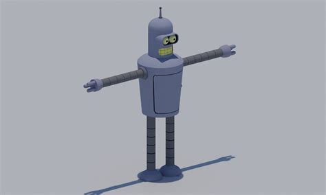 Futurama Bender Character 3d Turbosquid 1679364