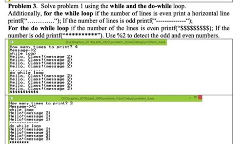 Solved Problem Solve Problem Using The While And The Chegg