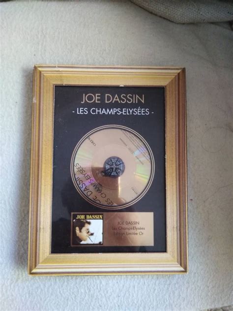 Cd De Joe Dassin Les Champs Elysees édition Limitée Or Sur Gens De