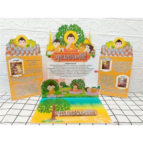 สื่อการสอน สังคมศึกษา สื่อ 3 พับ พุทธประวัติ Shopee Thailand