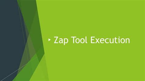 Owsap Zap Tool Execution Api Security Scan Pptx Web Development Internet