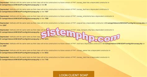 Cara Mudah Mengatasi Error Nusoap Deprecated Sistemphpcom