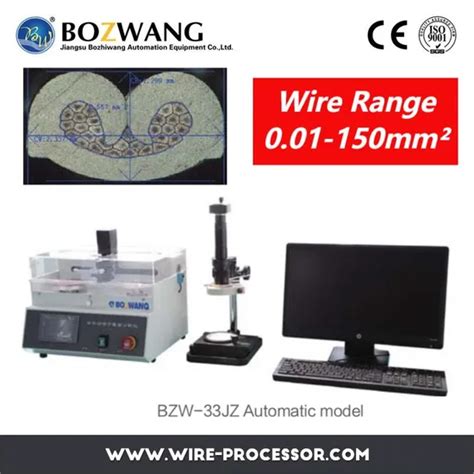 Bzw 33jz Automatic Terminal Cross Section Analyzer High Precise Crimping Terminal Inspection