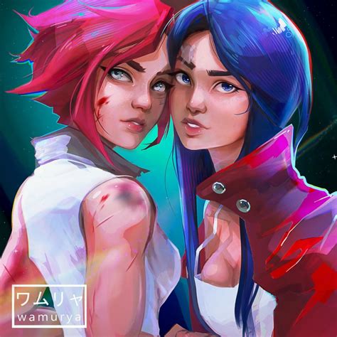 No Spoilers Vi And Caitlyn Fanart By Me 💕 I Hope You Like It 💕 Rarcane