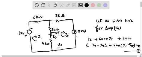 SOLVED Find Vo In The Circuit In Fig P Using Mesh Analysis