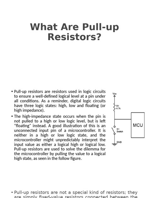 What Are Pull Up Resistors Pdf