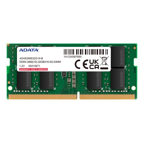 Ddr4 2666 So Dimm Computer Ram Memory Adata United States