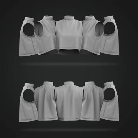 Ladies High Neck Oversized Crop Tank Top Tech Pack Techpacktemplate