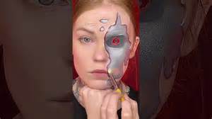Epic Terminator Makeup Transformation