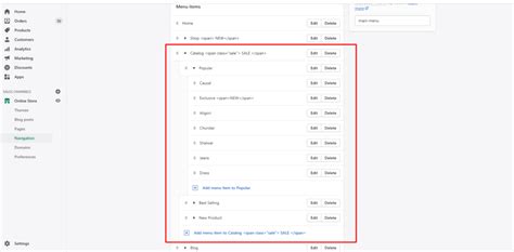 Mega Menu Lezada Shopify Theme