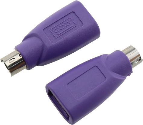 E Outstanding Usb To Ps2 Adapter 2pcs Usb Female To Ps 2 Male Converter Adapter For
