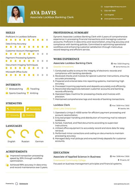 10 Lockbox Clerk Resume Samples And Templates For 2025