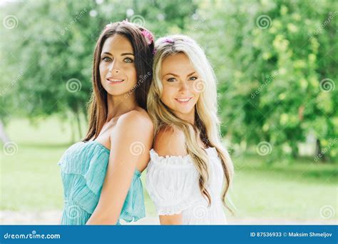 Two Attractive Beautiful Hippie Girls Stock Image Image Of Headband