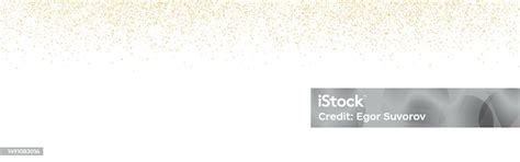 금색 색종이 조각의 넓은 질감 하얀 배경에 떨어지는 반짝이 빛나는 도트 프레임입니다 파티 또는 기념일 디자인 황금 불꽃 효과 크리스마스 장식입니다 벡터 그림 반짝이에 대한