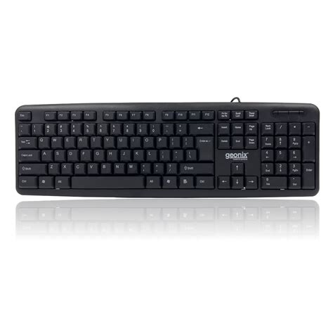 Buy Geonix Wired Computer Keyboard Basic Black Keyboard With 1 5 Metre Usb A
